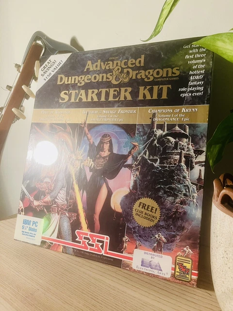 *NEW&SEALED* AD&D STARTER Kit [PoR, GttSF, CoK] 5.25” PC Game (SSI ...