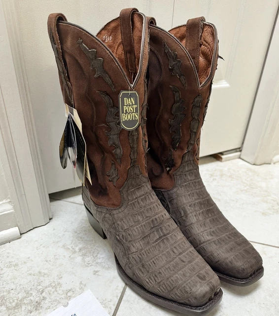 DAN POST MEN’S Stalker Brown Caiman Western Boots SZ 10.5EW DP3089 £130.04 - PicClick UK