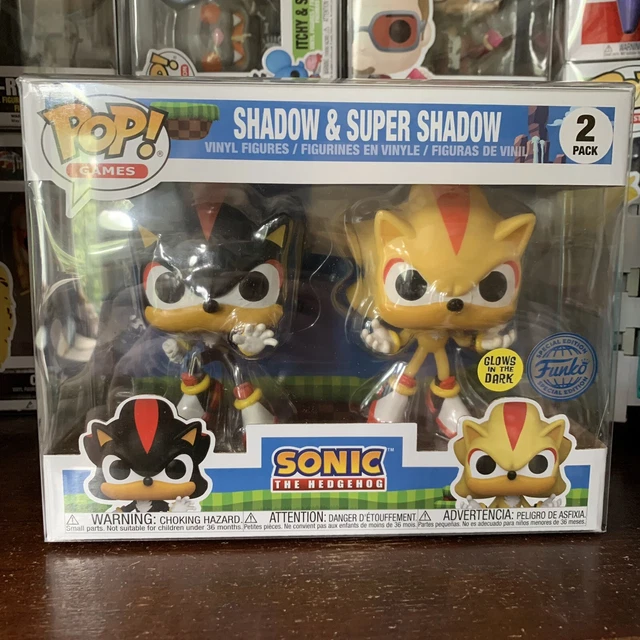 FIGURA FUNKO POP Sonic The Hedgehog Shadow & Super Shadow confezione da ...