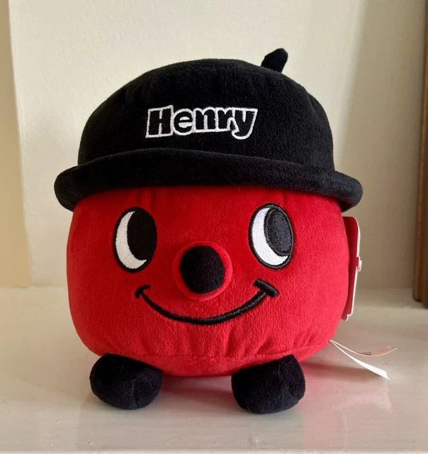 HUGGABLE HENRY HOOVER, Red, Soft Plush Toy, 8”, Vacuum Cleaner, Casdon ...