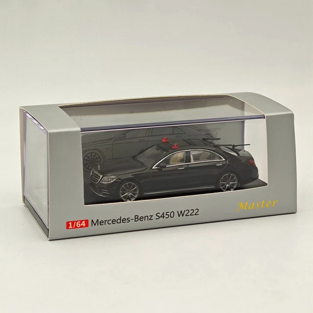 1/64 MASTER MERCEDES-BENZ S450 W222 Police Car Diecast Toy Model ...
