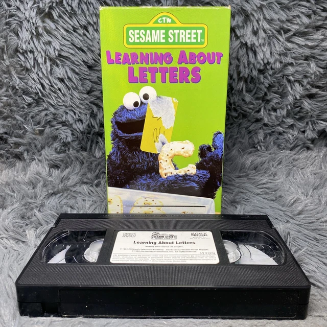 SESAME STREET - Learning About Letters VHS 1996 Cookie Monster Kids ...