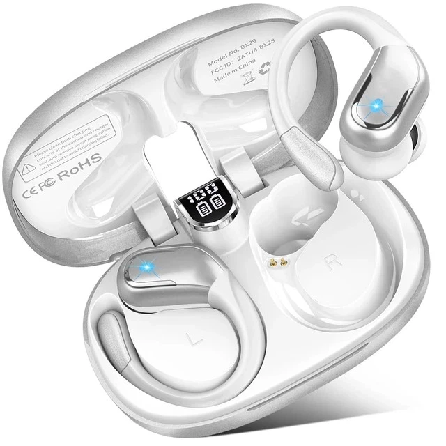 WIRELESS EARBUDS, BLUETOOTH 5.3 Headphones Sport, 75H Hi-Fi Stereo ...