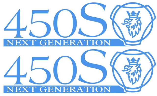 SCANIA 450S GRIFFIN Next Generation Truck Vinyl Stickers Set Of Two 29 ...