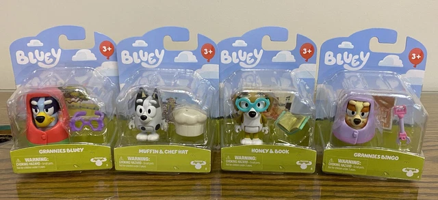 BLUEY STORY STARTERS Bluey, Bingo, Muffin, &Honey Figures Toys Lot Set ...