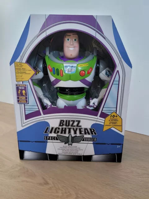 DISNEY TOY STORY Ultimate BUZZ LIGHTYEAR Deluxe Box Figure Light ...