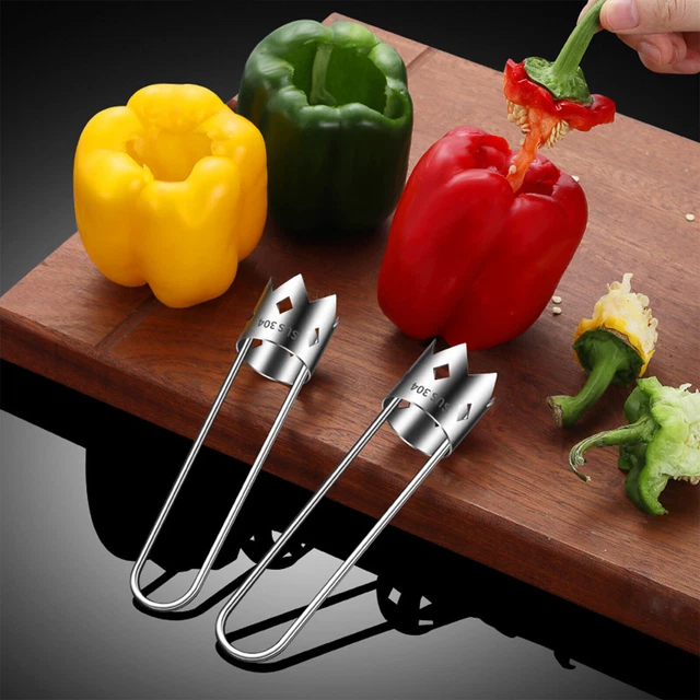 RED BELL PEPPER Seed Corer 2025 Upgraded Stainless Steel Apple Corer Red Bell UK £8.79 - PicClick UK