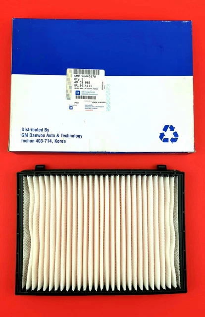 ORIGINAL OPEL GM interior filter Antara, Chevrolet Captiva - 96440878 £ ...