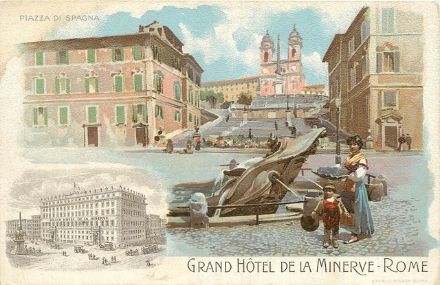PUBLICITE GRAND Hotel De La Minerve Rome Piazza Di Spagna EUR 3,40 ...