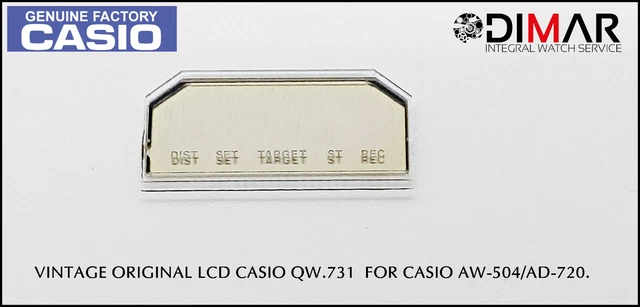 REPLACEMENT VINTAGE ORIGINAL LCD Casio QW-731, NOS For Casio AW-504/AD ...