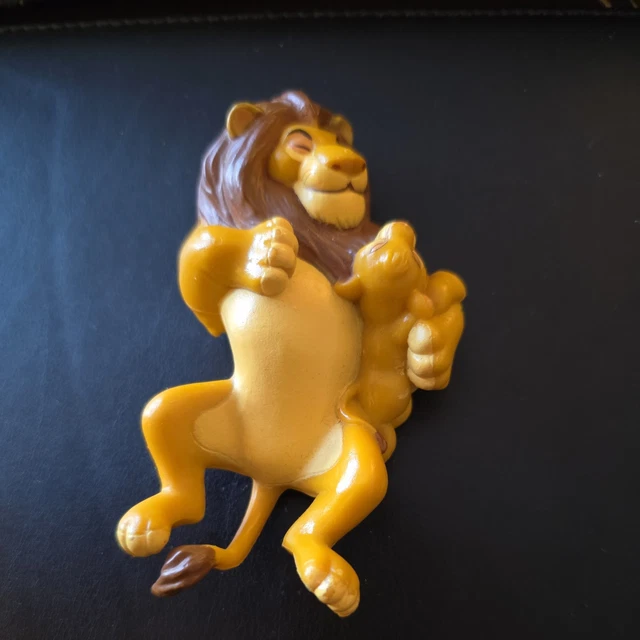 VINTAGE DISNEY LION King Simba & Mufasa Laying Cake Topper Toy Plastic ...