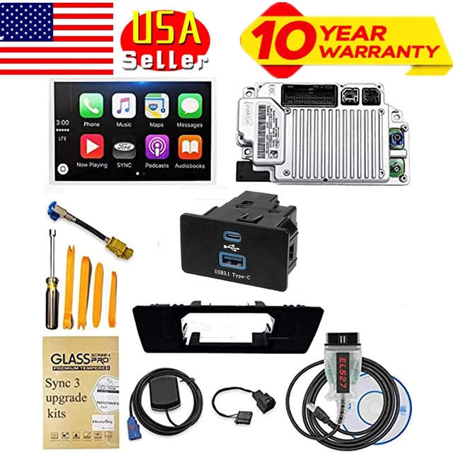 SYNC 2 TO SYNC 3 3.4 Upgrade Carplay Kit Fit for Ford Sync3 High Quality HD USA $535.57 ...