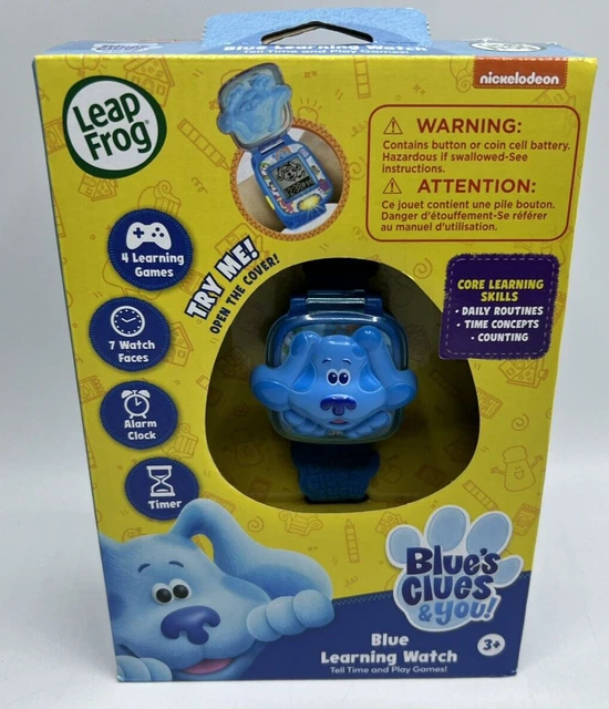 LEAPFROG BLUES CLUES & You Watch Blue Learning Watch 4 Learning Games ...