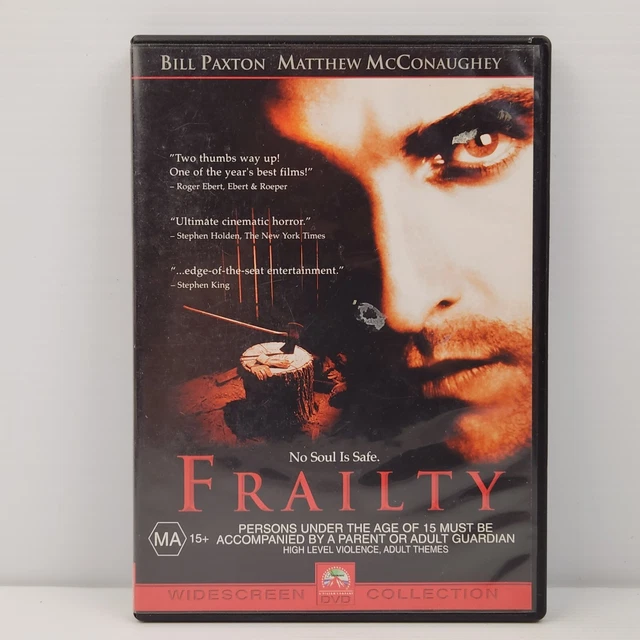 FRAILTY DVD MOVIE 2001 Bill Paxton Matthew McConaughey Horror Mystery ...
