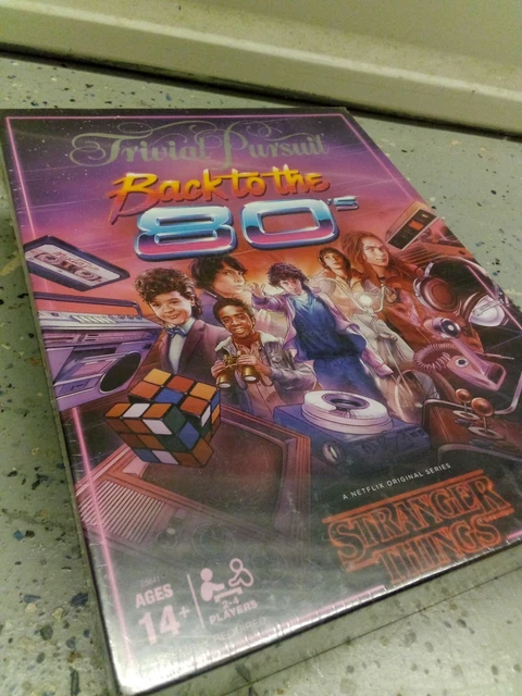 TRIVIAL PURSUIT BACK to the 80's Stranger Things Edition; Hasbro 2018 ...