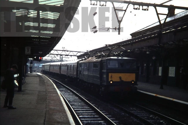 35MM SLIDE BR British Rail Electric Loco Class 76 76051 Guide Bridge ...