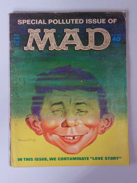 VINTAGE MAD MAGAZINE Special Polluted Issue No. 146 Oct. 1971 Love ...