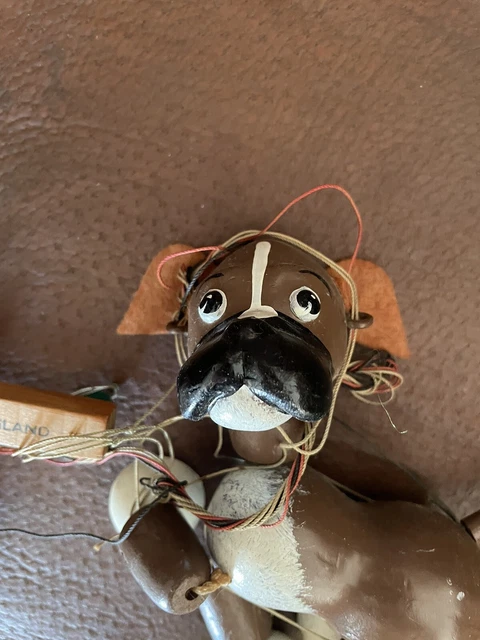 VINTAGE PELHAM BENGO Hand Made Boxer Dog Puppet England- No Box $10.00 ...
