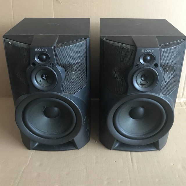 PAIR OF SONY SS-L90V Speakers - Bookshelf Hi-Fi Stereo Loudspeakers £19 ...