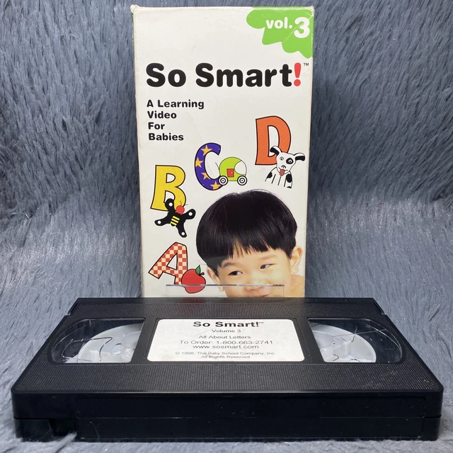 SO SMART! VHS Tape 1998 Vol.3 A Learning Video For Babies All About ...