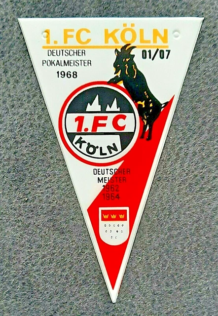 RAR MINI WIMPEL 1.FC Köln 10,5 x 7 cm Bundesliga Fußball Meister 1962 ...