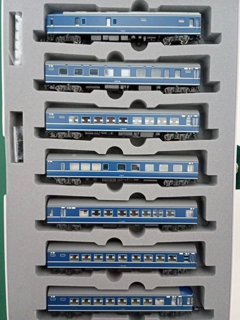 KATO N GAUGE 20 Series Passenger Car 7-Car Basic Set Used Tested £222. ...