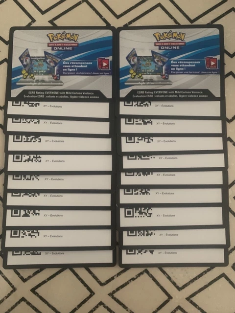 POKEMON ONLINE XY Evolutions Lot De 20 Codes Dracaufeu Holo Reverse £8. ...