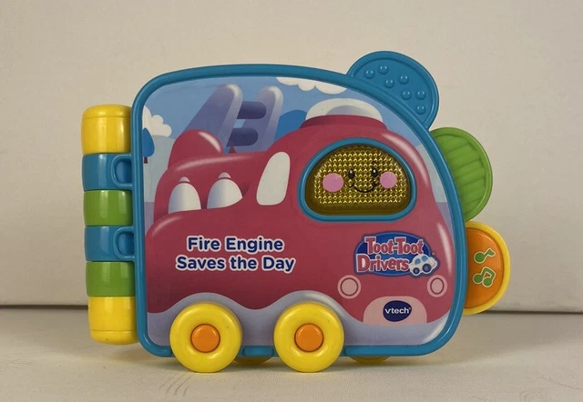 VTECH TOOT TOOT Drivers Fire Engine Save The Day Musical Book Batteries ...
