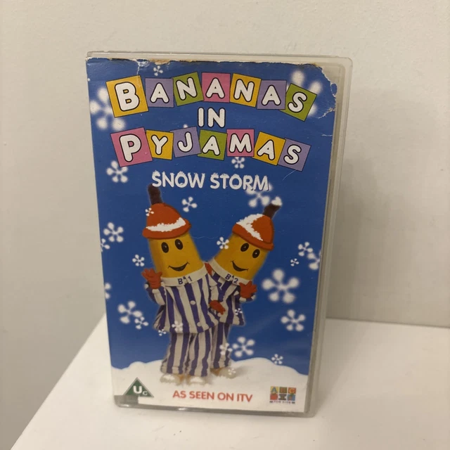 VINTAGE BANANAS IN pyjamas 1998 snow storm VHS Video Cassette children ...