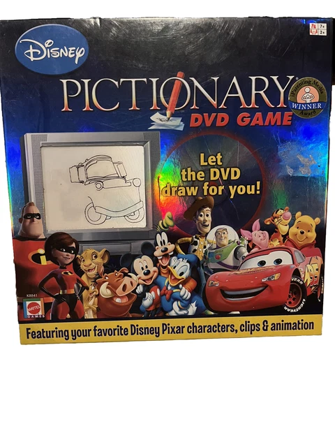 DISNEY PIXAR PICTIONARY DVD Family Board Game Mattel £9.55 - PicClick UK