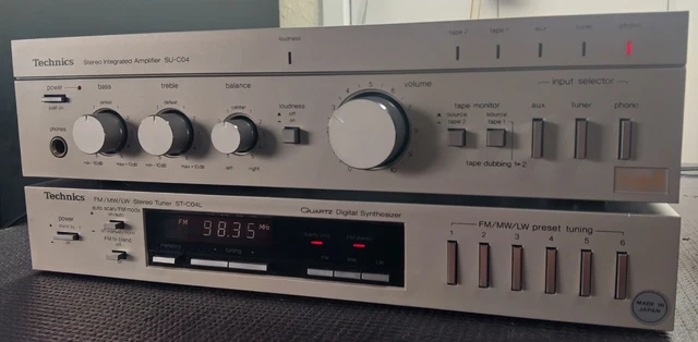 TECHNICS, SU-C04, ST-C04L, Integrated Amplifier, Tuner, 1980's, Fully Working £167.12 - PicClick UK