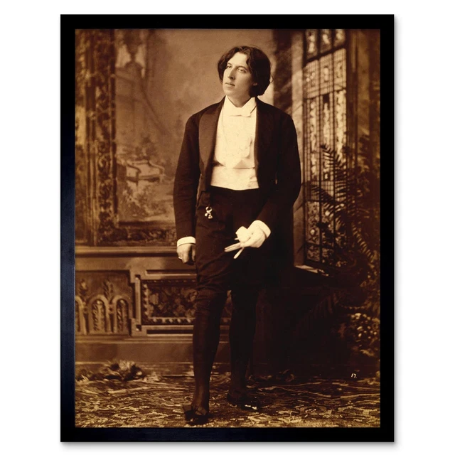 VINTAGE PORTRAIT OSCAR Wilde Celebrity Poet Playwright Irish 12X16 ...