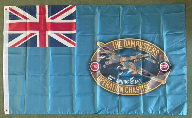 OPERATION CHASTISE DAMBUSTERS 80th Anniversary Commemorative Flag UK ...