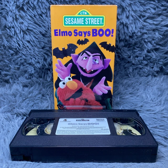 SESAME STREET: ELMO Says BOO! VHS Tape 1999 Halloween Spooky Cartoon ...