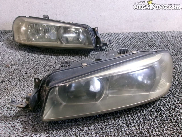 JDM NISSAN GENUINE SKYLINE ER34 R34 GT-R GTR Halogen Headlights Set ...