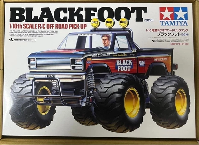 TAMIYA BLACKFOOT 2016 1/10 RC Off Road Pickup Truck Kit w Motor Box ...
