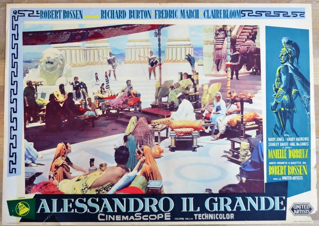 FOTOBUSTA ORIGINALE ALESSANDRO IL GRANDE 56 Alexander the Great RICHARD BURTON EUR 10,00 ...