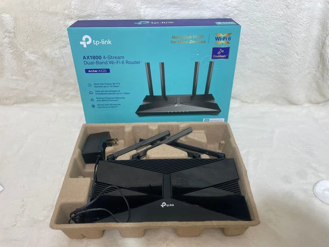TP-LINK ARCHER AX20 AX1800 Smart WiFi 6 Router - Black $52.00 - PicClick