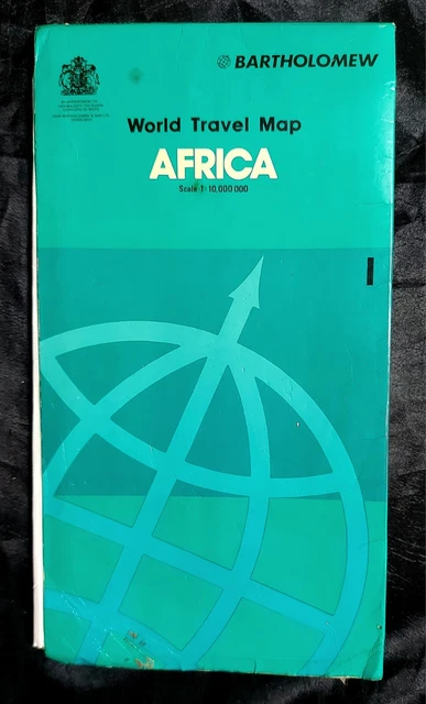 VINTAGE 1970S BARTHOLOMEW World Travel Map of AFRICA £4.50 - PicClick UK
