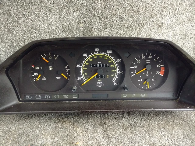MERCEDES W124 E Class Instrument Cluster Speedo Speedometer 1245431625 ...
