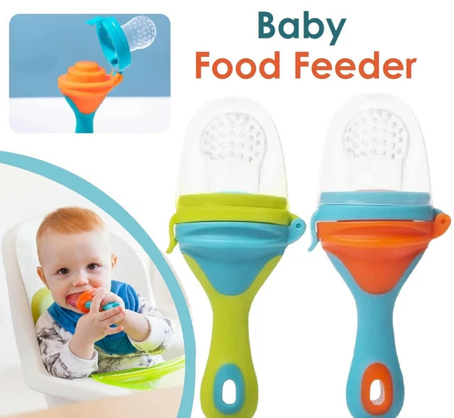 BABY FOOD FRUIT Nipple Pulp Feeder Pacifier Safety Silicone Feeding ...