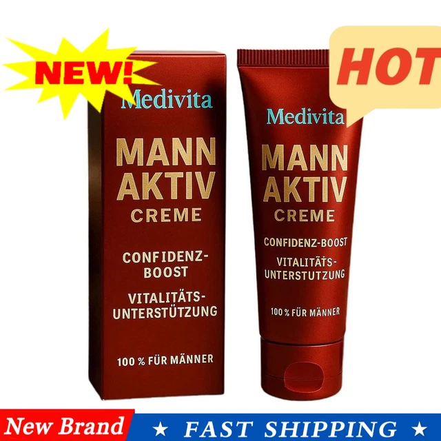 MEDIVITA MANN ACTIVE Cream - Medivita Support Cream for Men 50g £6.62 ...