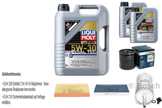 BOSCH INSPECTION SET 7L Liqui Spécial Moly Tec F 5W-30 pour Ford Focus II EUR 145,51 - PicClick FR