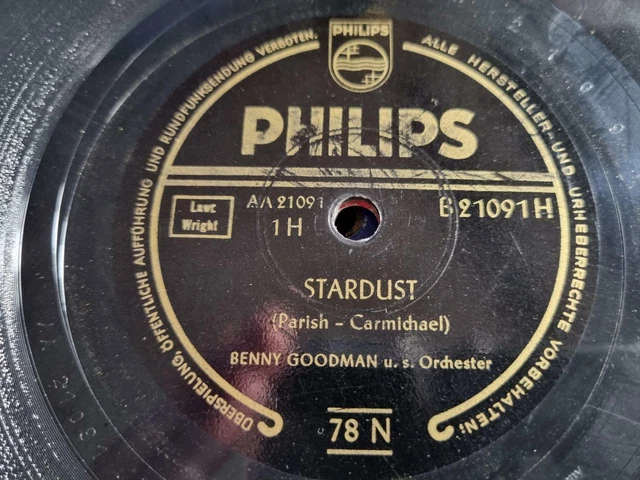BENNY GOODMAN - Stardust/ Caravan Schellack 78 rpm EUR 31,99 - PicClick FR