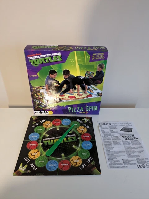 NICKELODEON TEENAGE MUTANT Ninja Turtles-Catapult Pizza Game Complete 6 ...