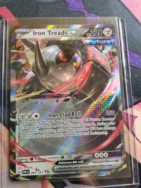 POKÉMON TCG IRON Treads ex Scarlet & Violet: Paldean Fates 066/091 Holo ...