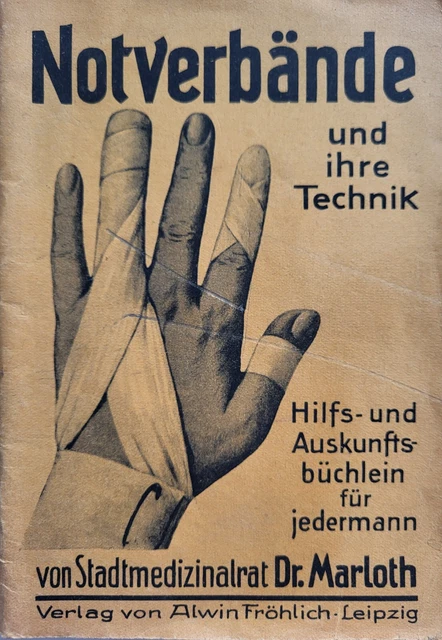 ANTIK 2.WK - Notverbände und ihre Technik - Dr. Marloth EUR 10,00 - PicClick DE