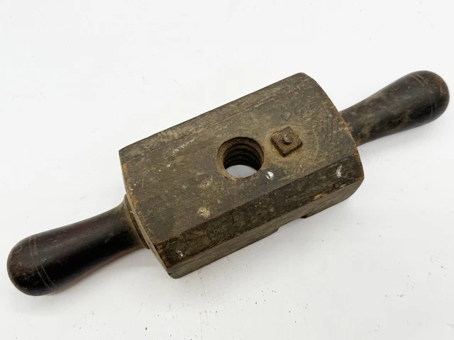 VINTAGE WOODEN SCREW Box And Tap Threading Tool Carpenter Joiner £19.99 ...