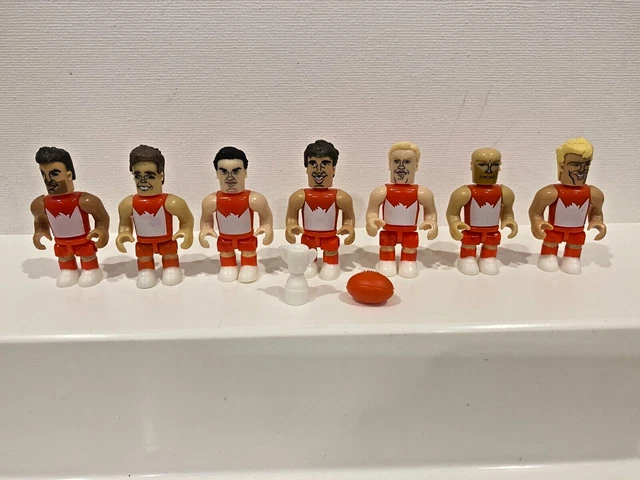 COLES AFL MICRO Figures Sydney Swans x 7 Plus Premiership Cup ...