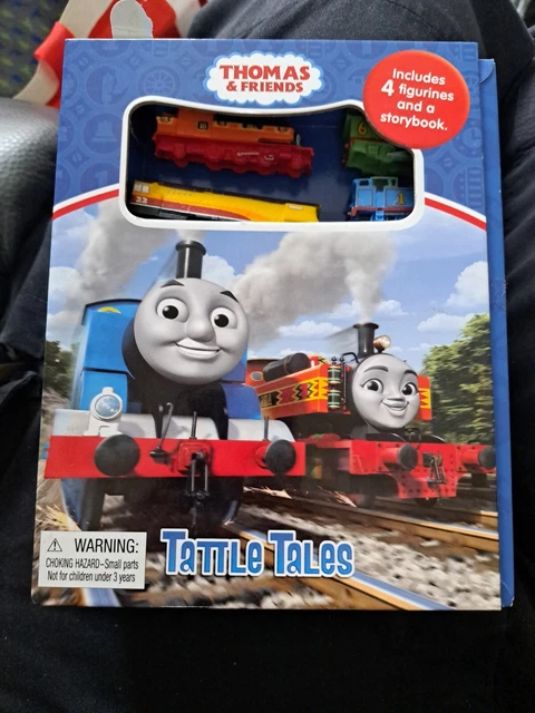 THOMAS & FRIENDS Tattle Tales Board Book - includes 4 figures & BOOK £3 ...